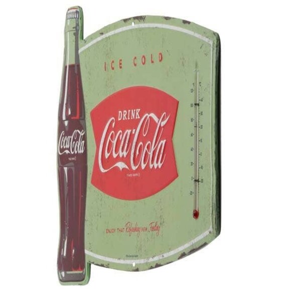 Coca Cola | Wall Decor | Retro Cocacola Vintage Style Metal Sign With ...
